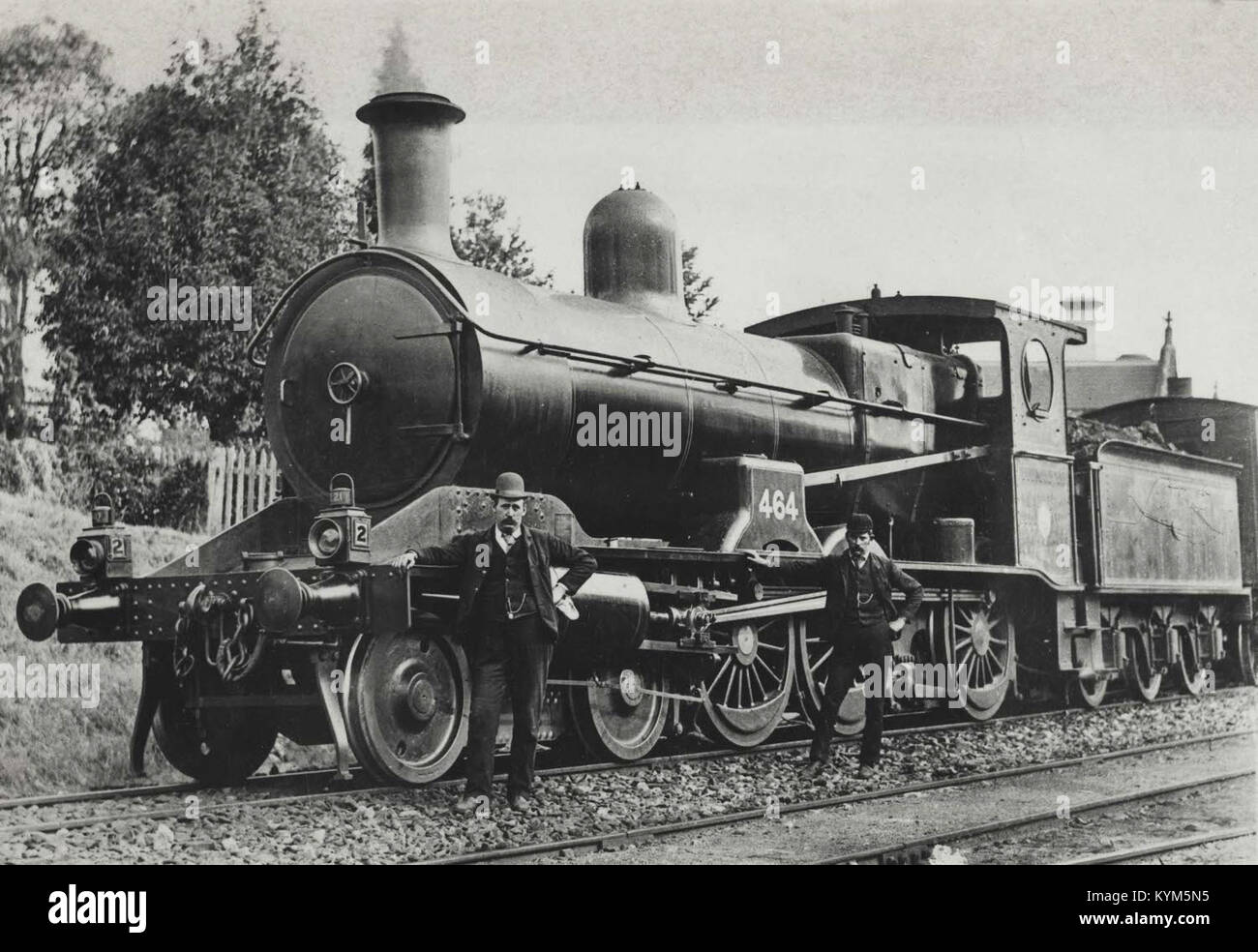 A historical photograph of a Class P6 steam locomotive, numbered No ...