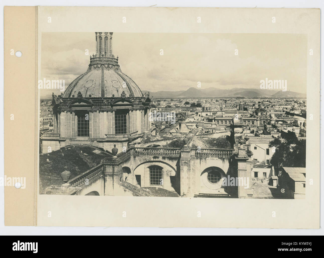 A historical panorama illustration of Mexico, depicting the country's ...
