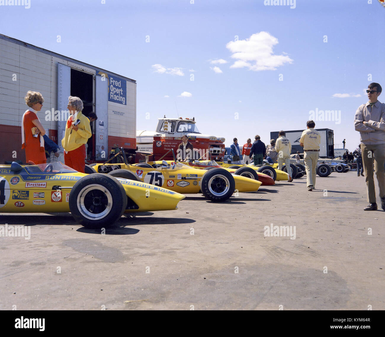 A photograph of the Formula A race at the Edmonton International ...