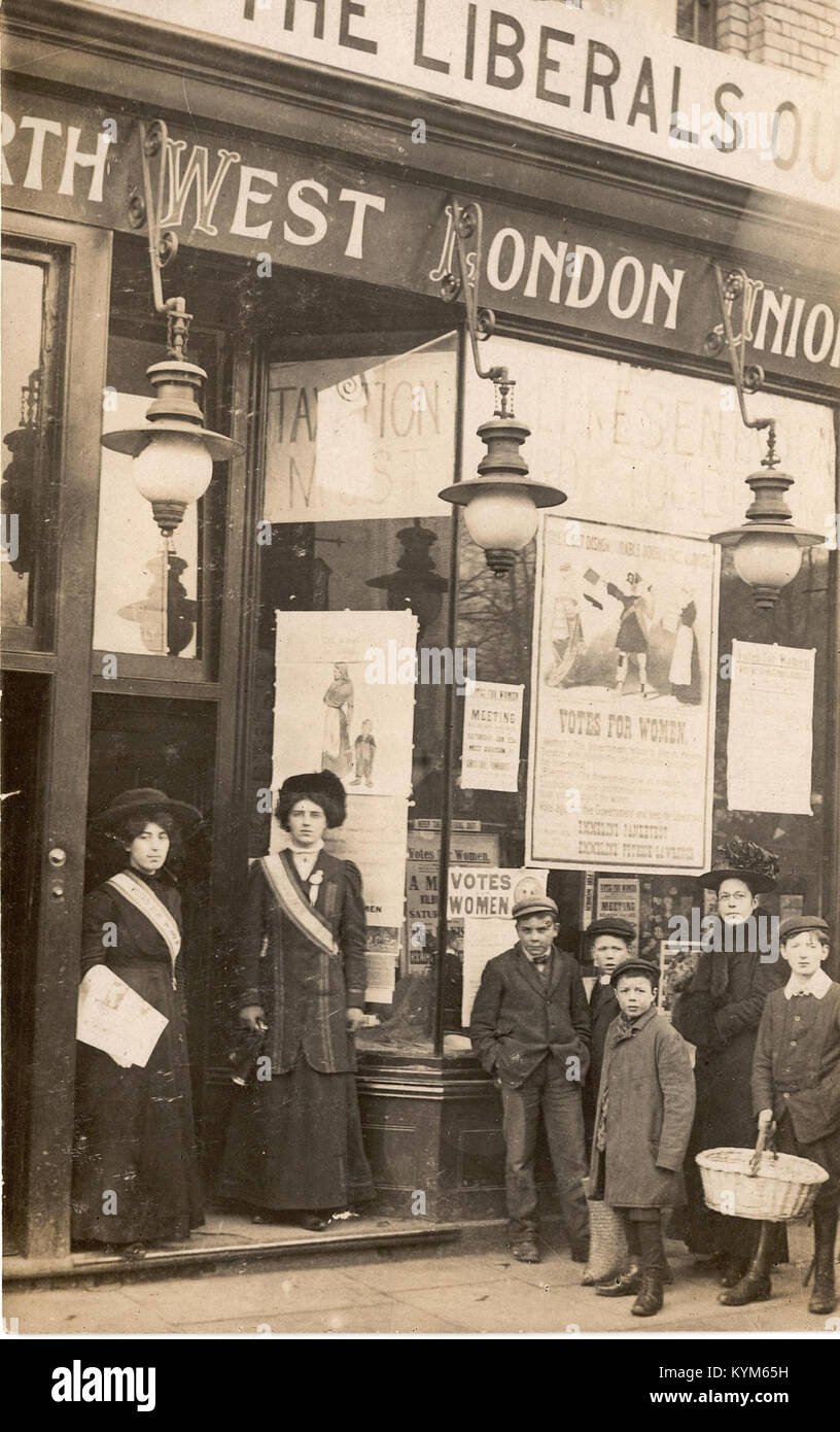 The photograph captures the storefront of the Women's Social and ...