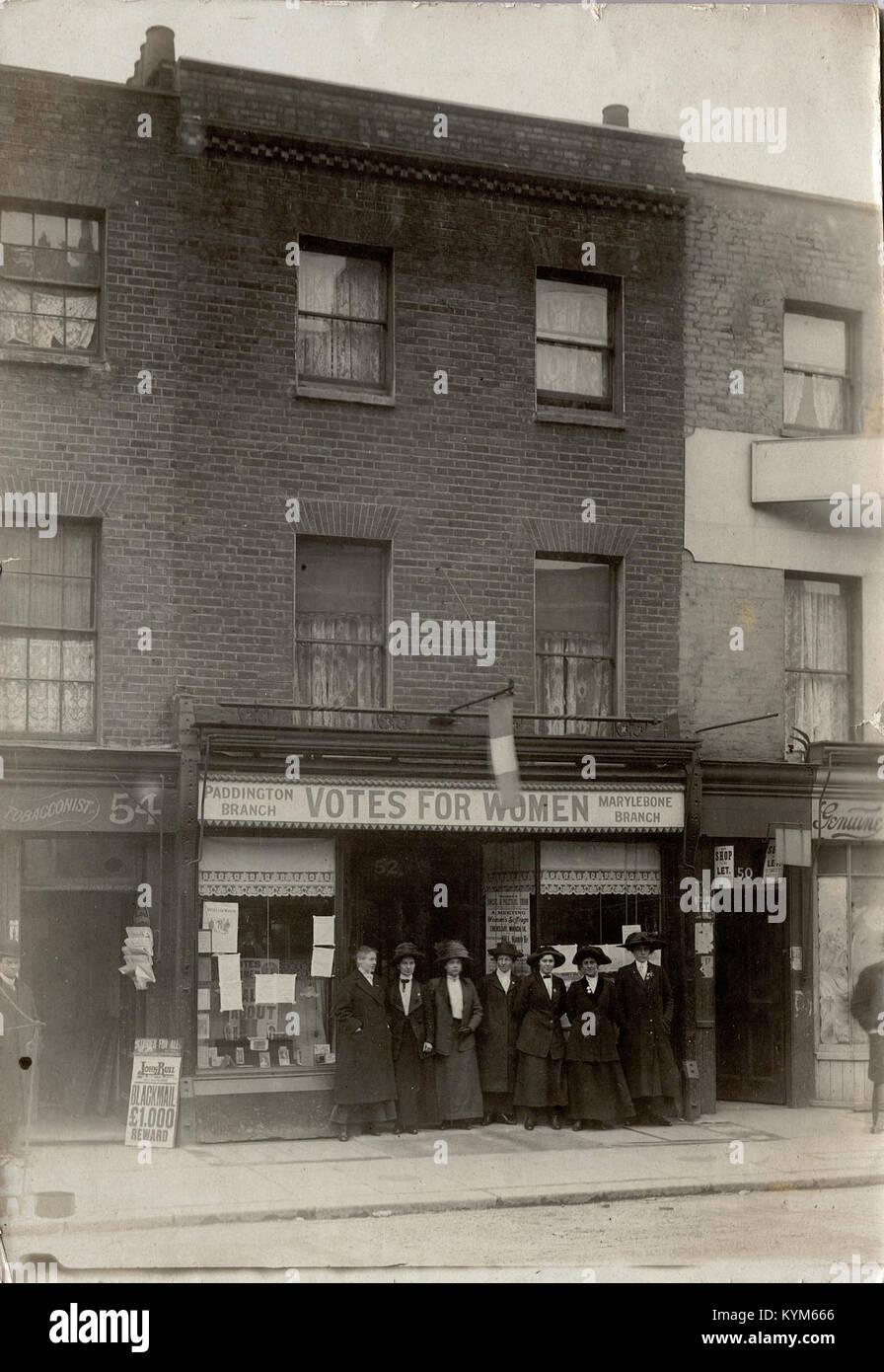A historical image of the Women's Social & Political Union (WSPU ...