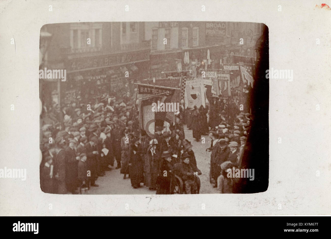 A historical photograph of the NUWSS (National Union of Women's ...