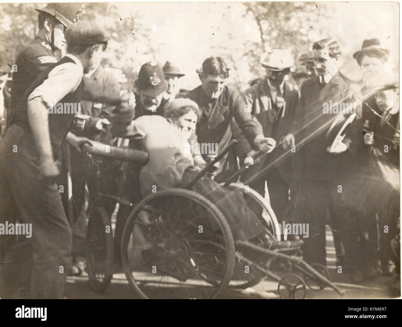 A historical photograph of Rosa May Billinghurst, a notable figure in ...