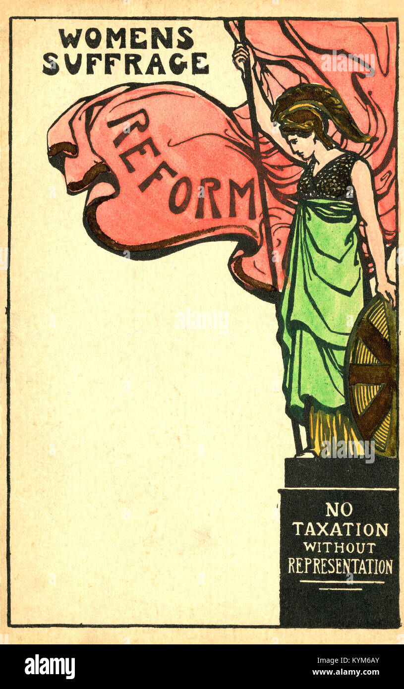 A postcard from the Suffrage Atelier, dating between 1909 and 1914 ...