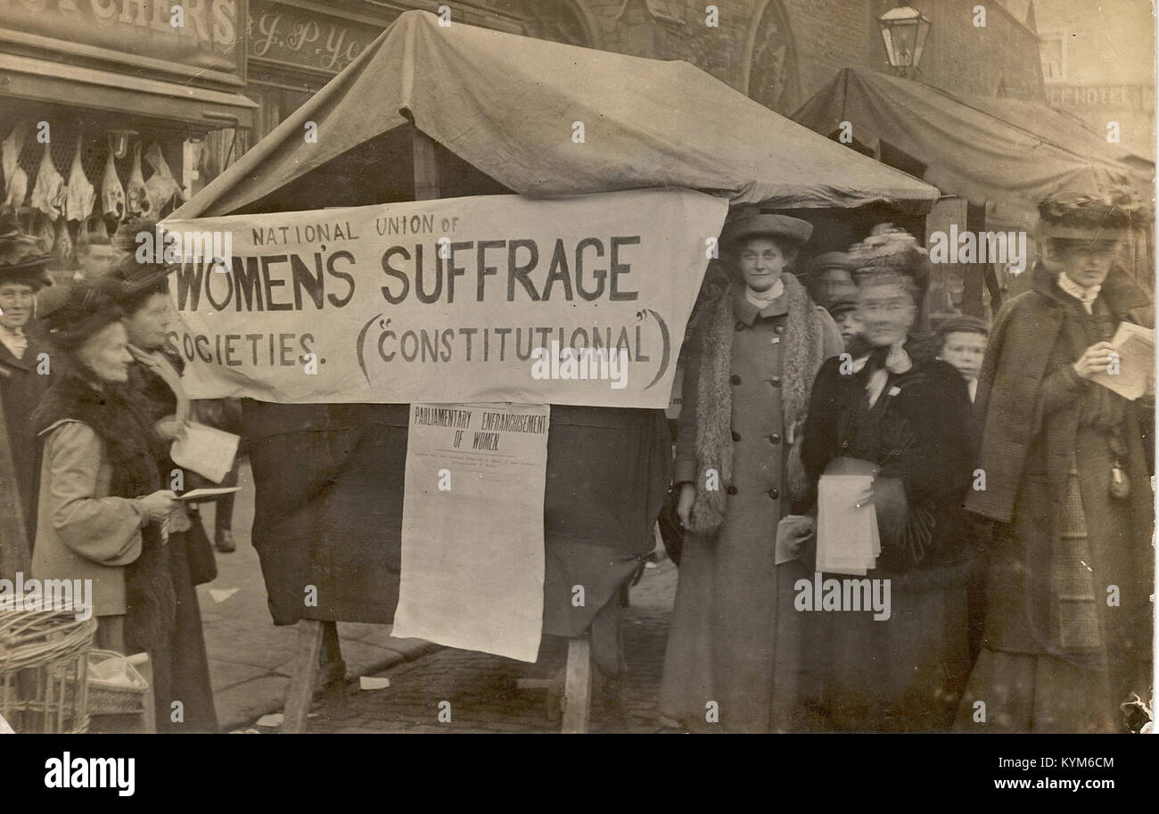 Photograph of a market stall operated by the National Union of Women's ...