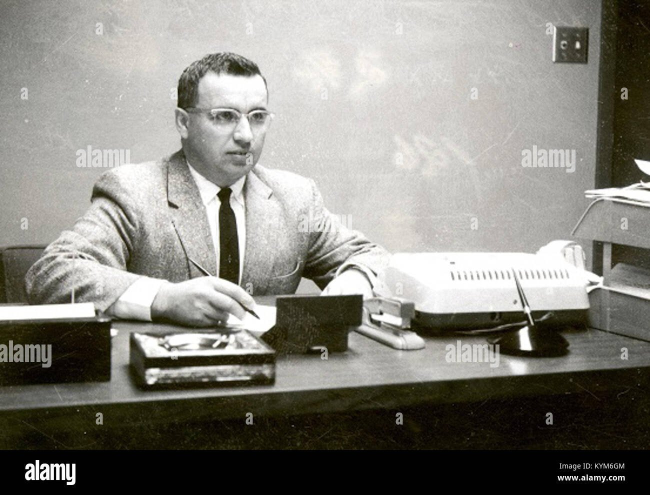 Photograph of L. Schlabach, the acting administrator in Walsenburg ...