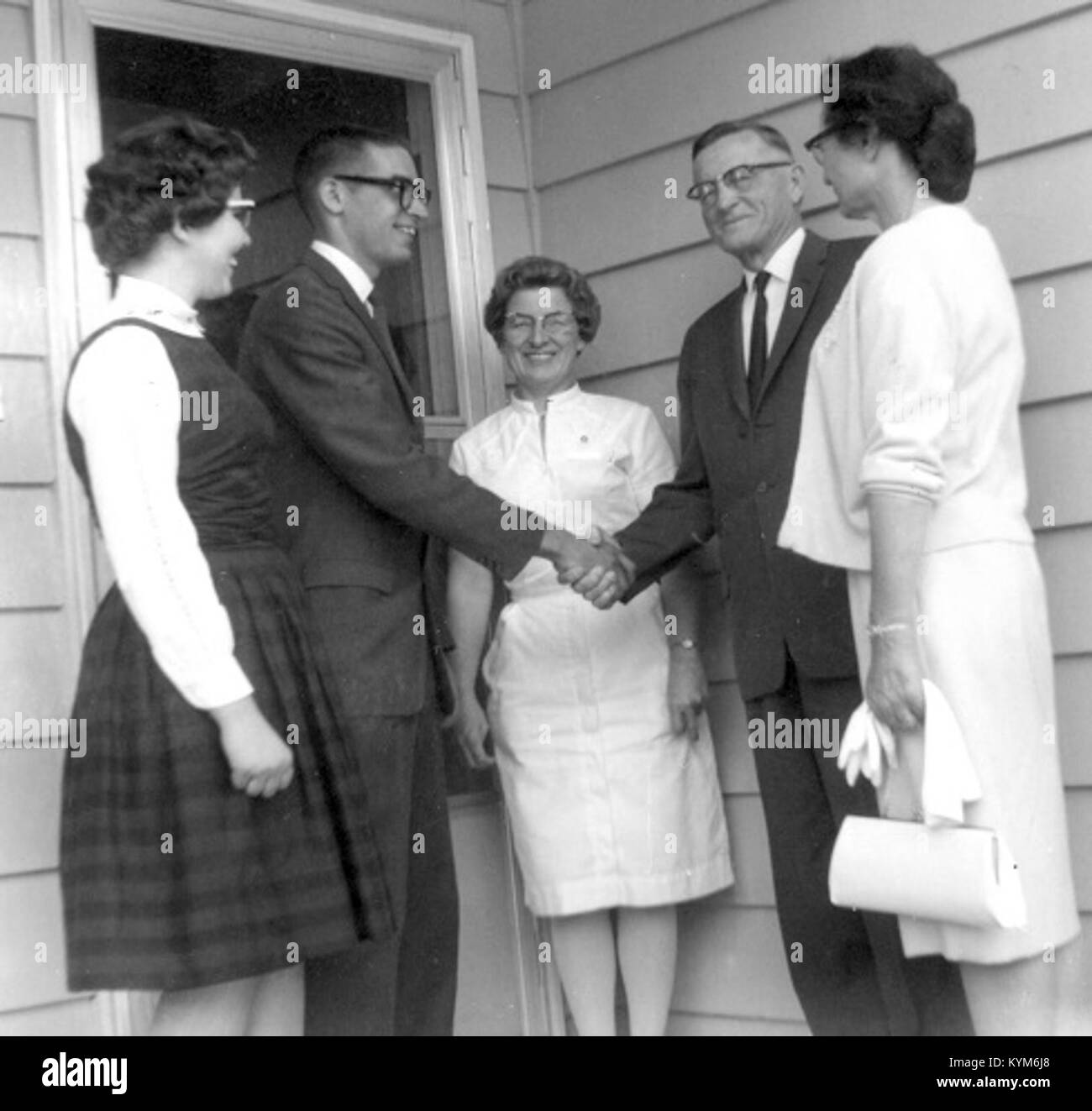 A historical illustration of Dick and Laura Rhodes, unit leaders of the ...