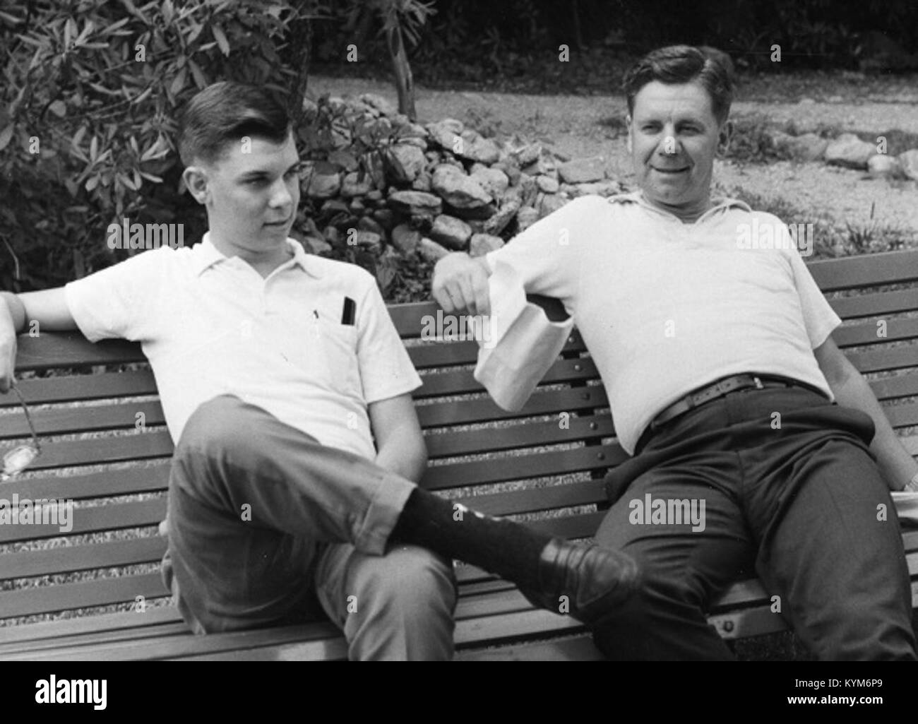 Gary Lawrence Brunk, during a missionary retreat in 1964, captured in ...