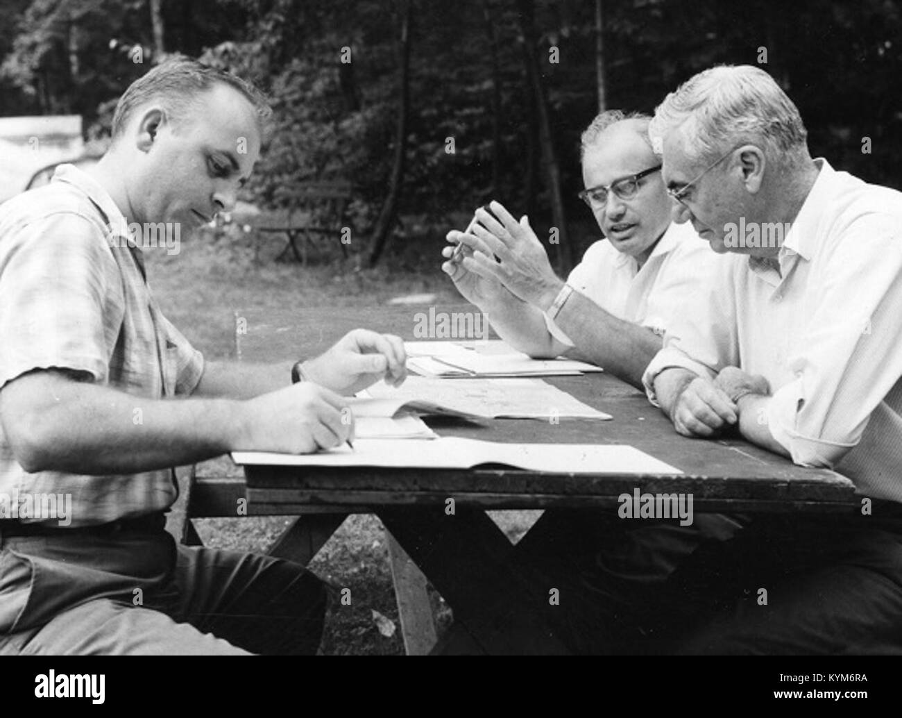 Ken Weaver Eugene Blosser J D Graber 1955 Missionary Retreat ...