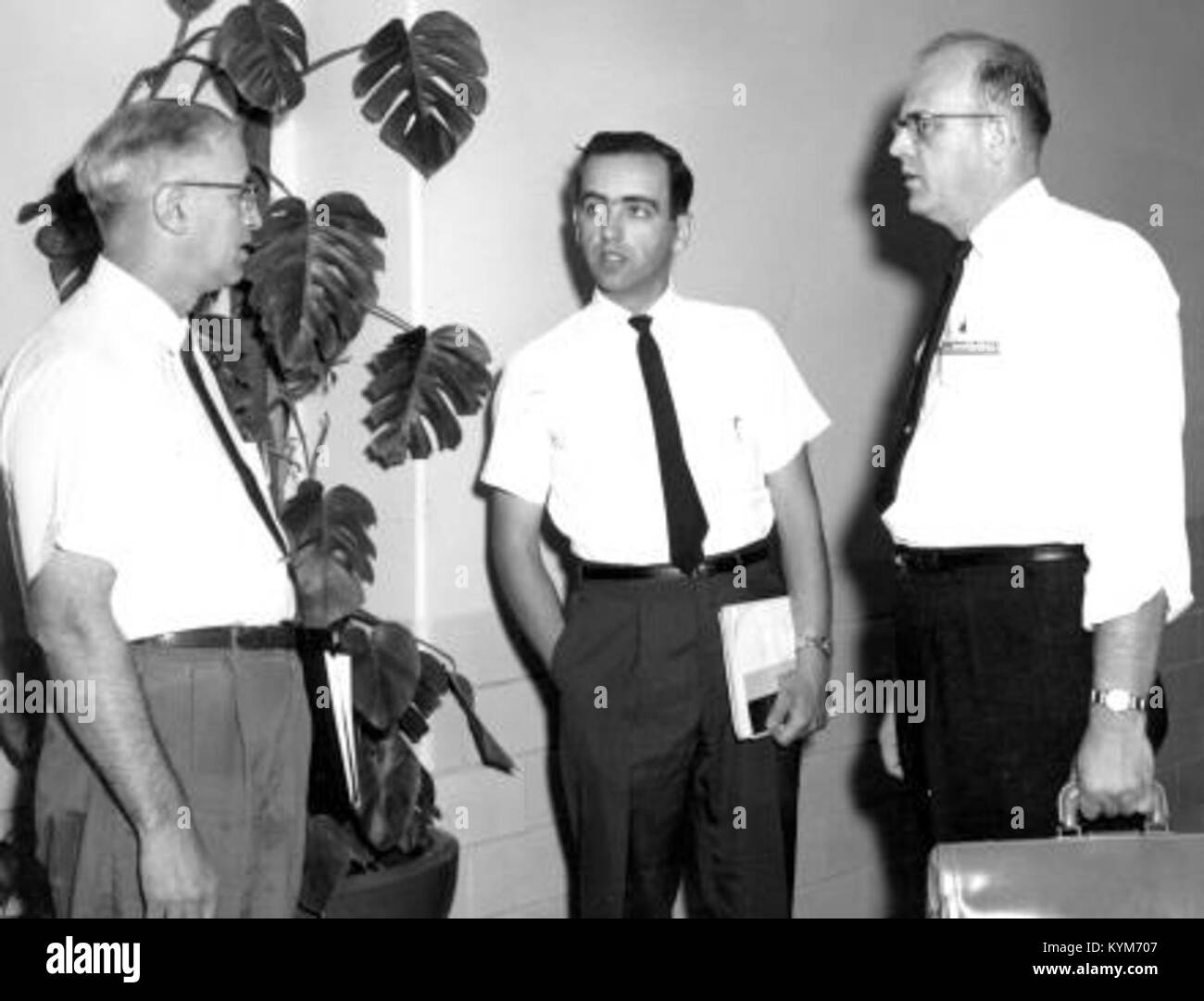 Photograph of J Lehman, M Lehman, and R Horst in La Junta, Colorado ...