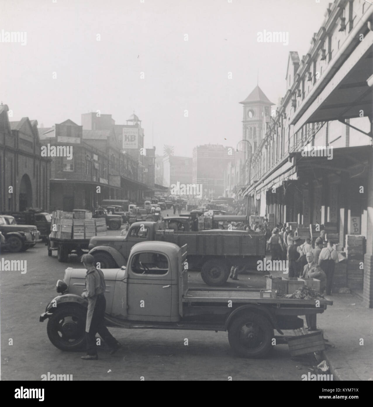Photograph of the 4 Sydney Fruit Markets, showing the marketplace and ...