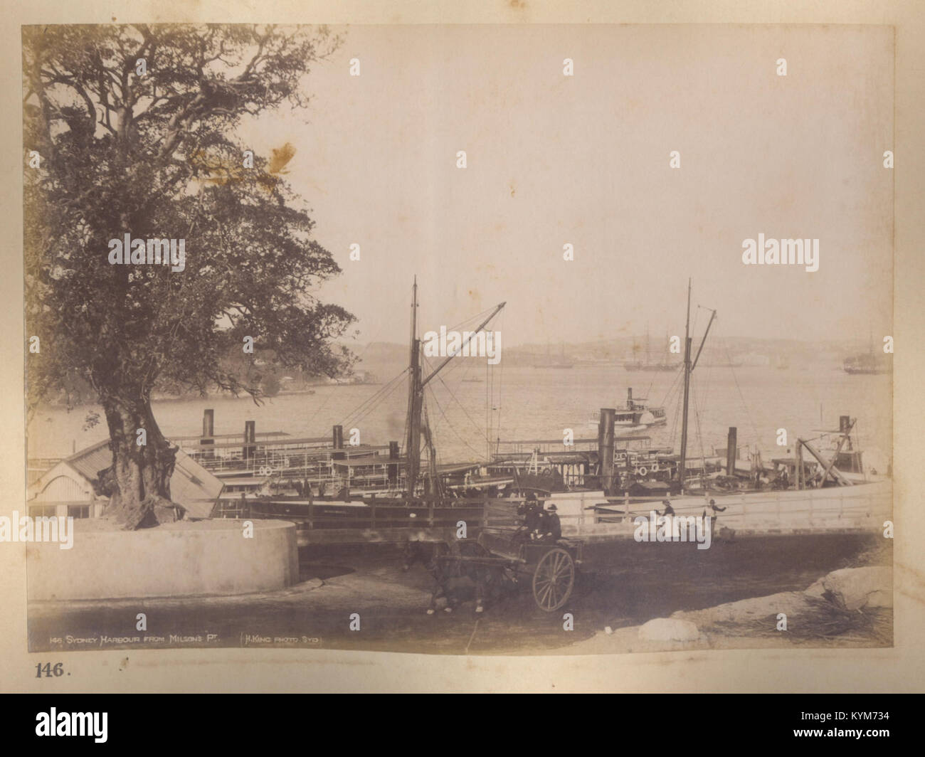 A photograph of Sydney Harbour taken from Milsons Point, offering a ...