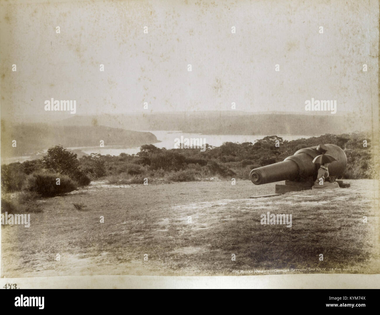 A historical photograph of Middle Harbour in Sydney, taken from Georges ...