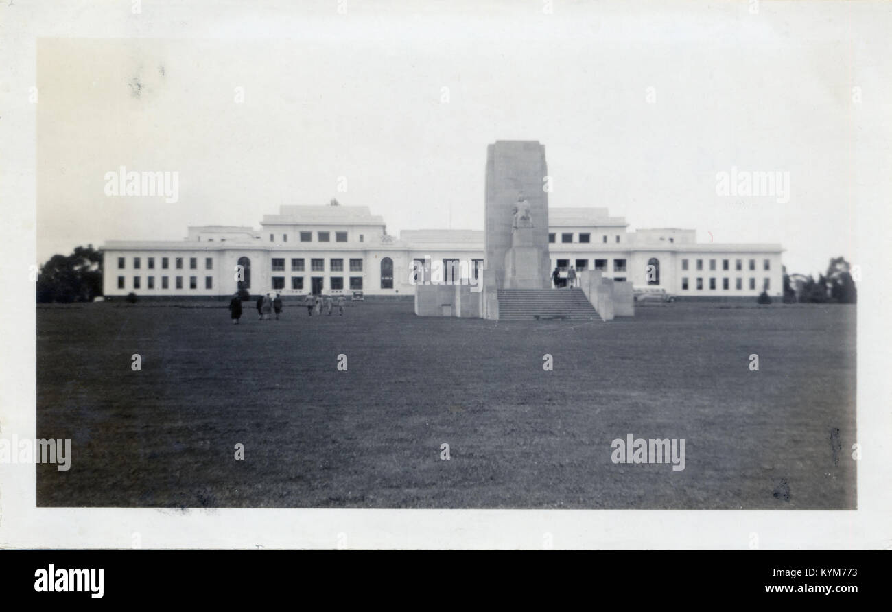 A photograph of Parliament House in Canberra, Australia, taken in 1947 ...