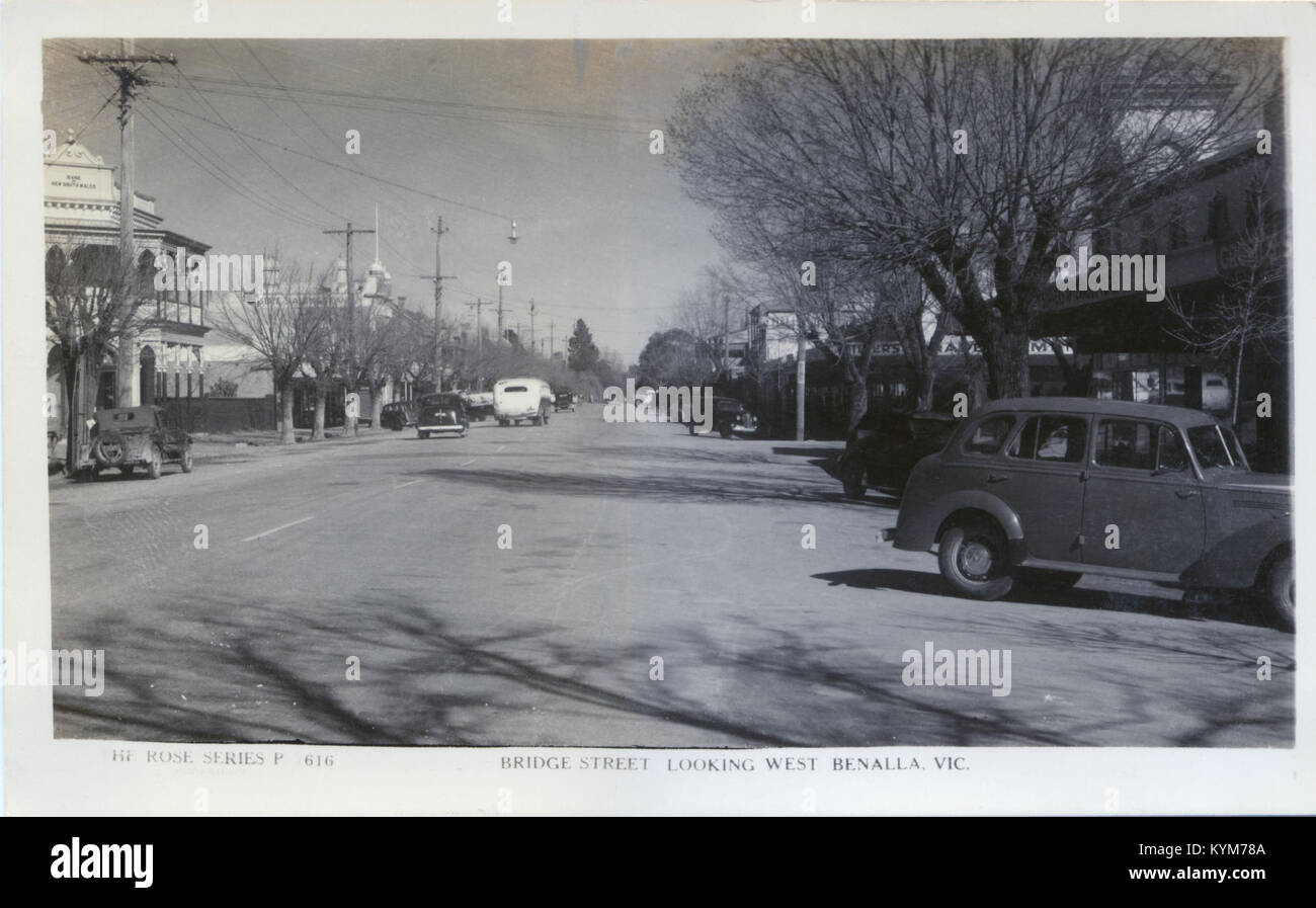Photograph of 52 Bridge Street in Benalla, Victoria, taken in 1948. The ...