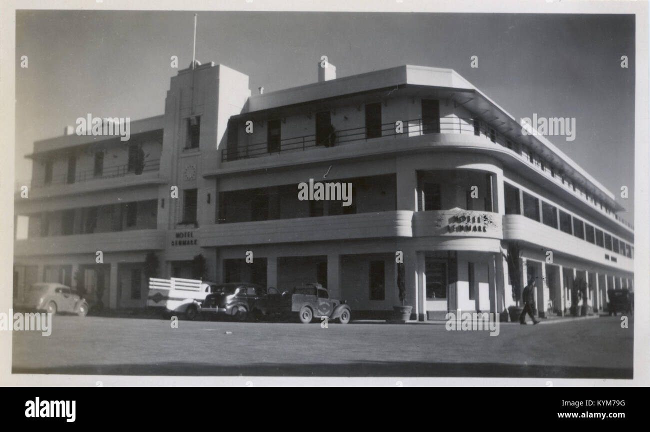 A historic photograph from 1948 showing the 80 Hotel in Renmark, South ...
