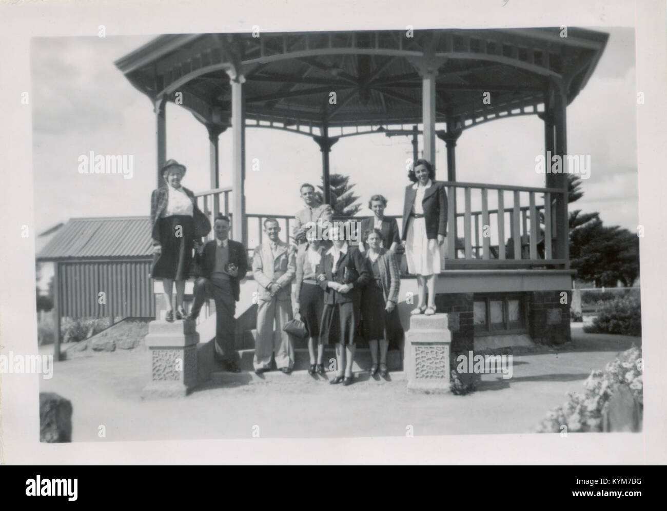 A photograph of the Diamond Park Bandstand in Murray Bridge, South ...