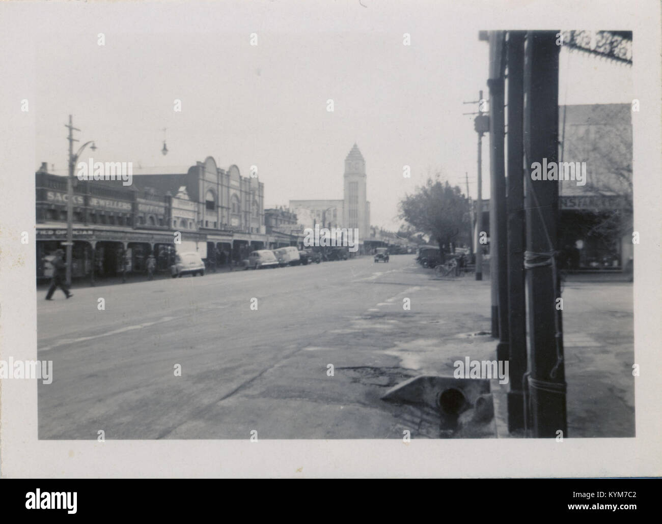 A historic photograph of Firebrace Street in Horsham, Victoria, taken ...