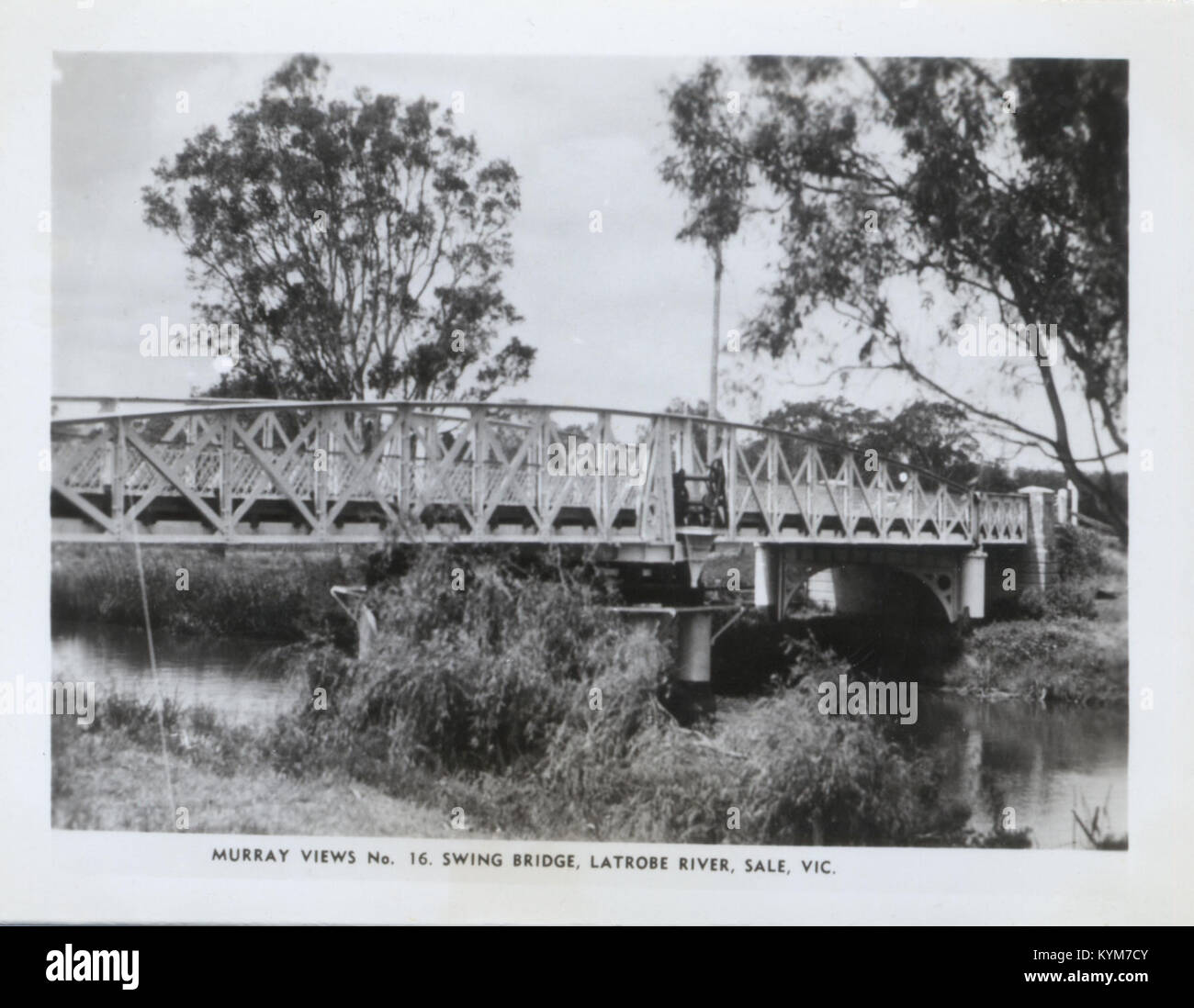 A photograph of the Swing Bridge over the Latrobe River in Sale ...