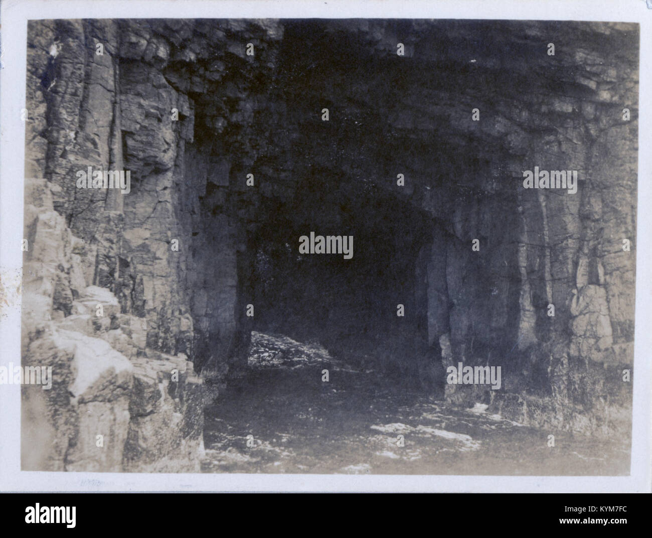 Photograph of the famous Blowhole at Kiama, NSW, showing the natural ...