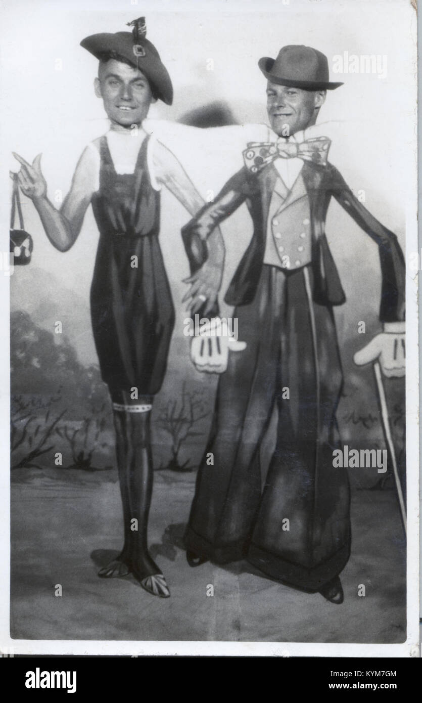 A vintage photograph of Dave Woodley and a friend, possibly taken ...