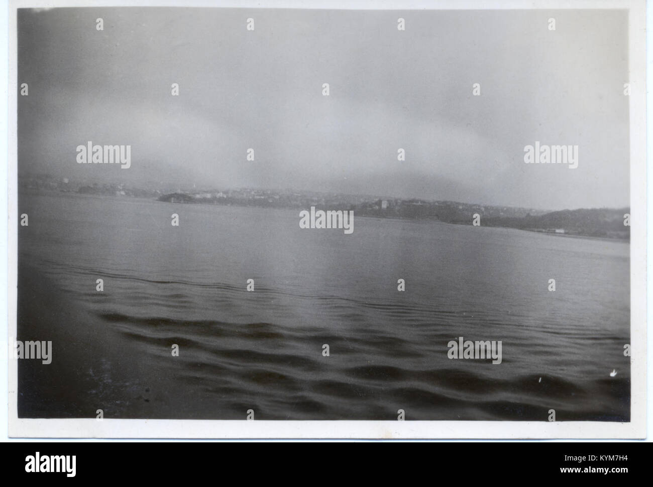 View of Sydney from the deck of the Awatea 1, captured in 1936. The ...