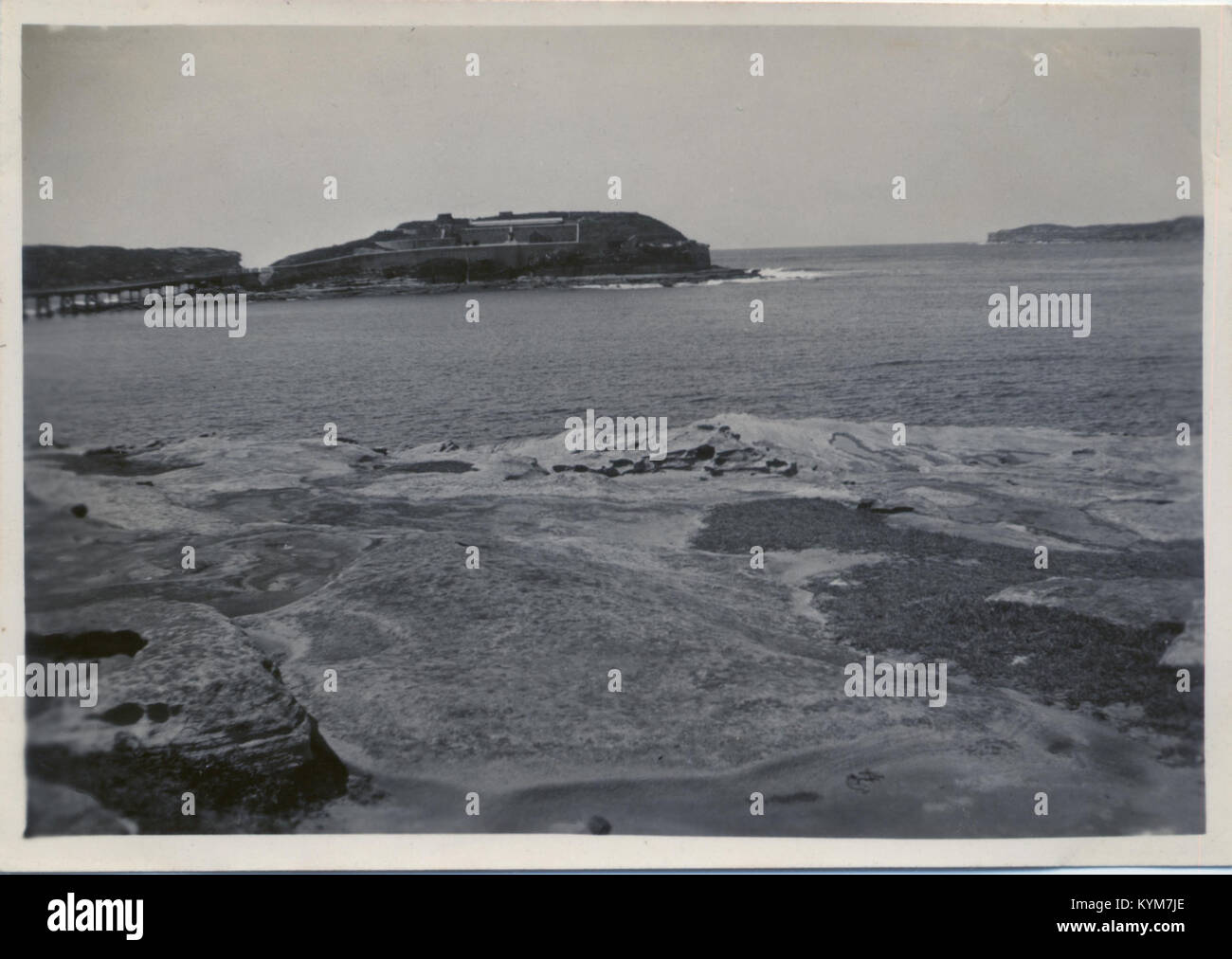 A historical photograph showing the view towards Botany Bay in Sydney ...