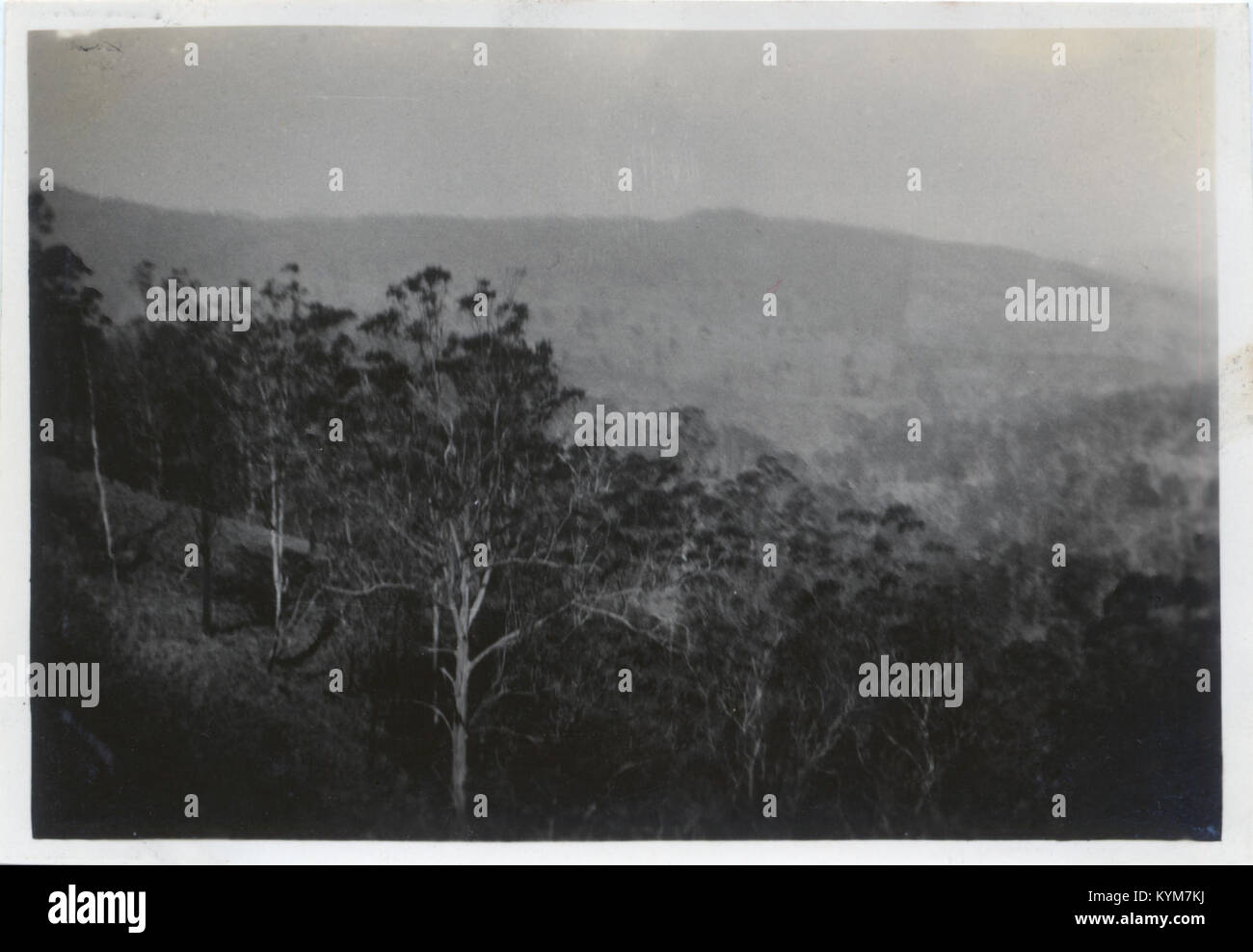 A photograph capturing the scenic Australian countryside from a train ...