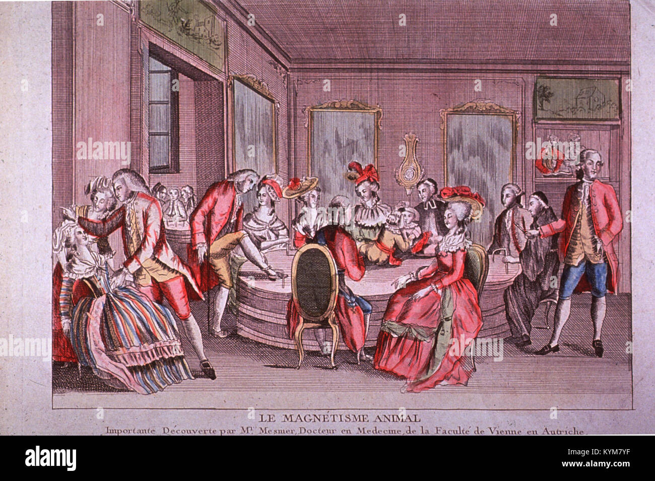 An illustration from the book 'Le Magneïtisme Animal' (Animal Magnetism ...