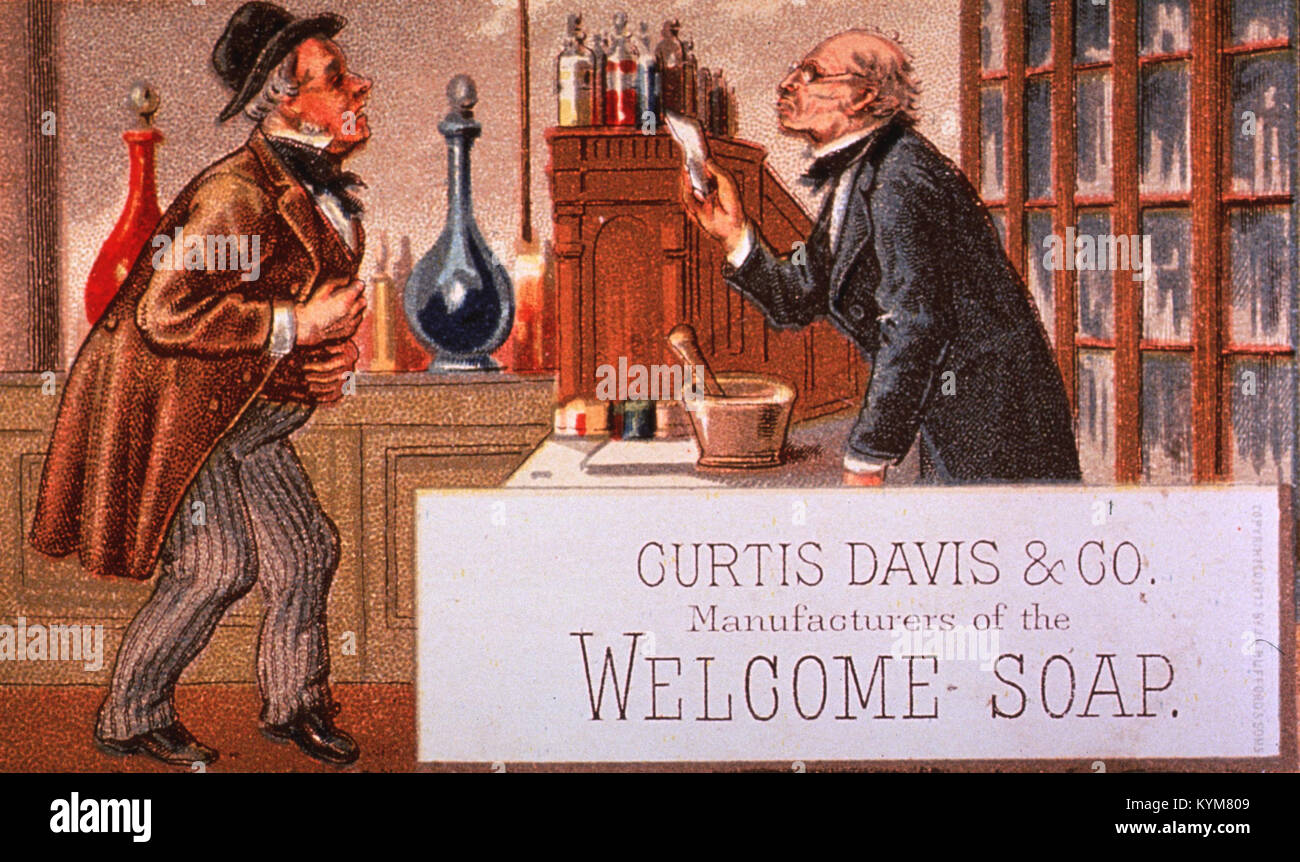 An illustration depicting the 'Welcome Soap,' likely a promotional ...