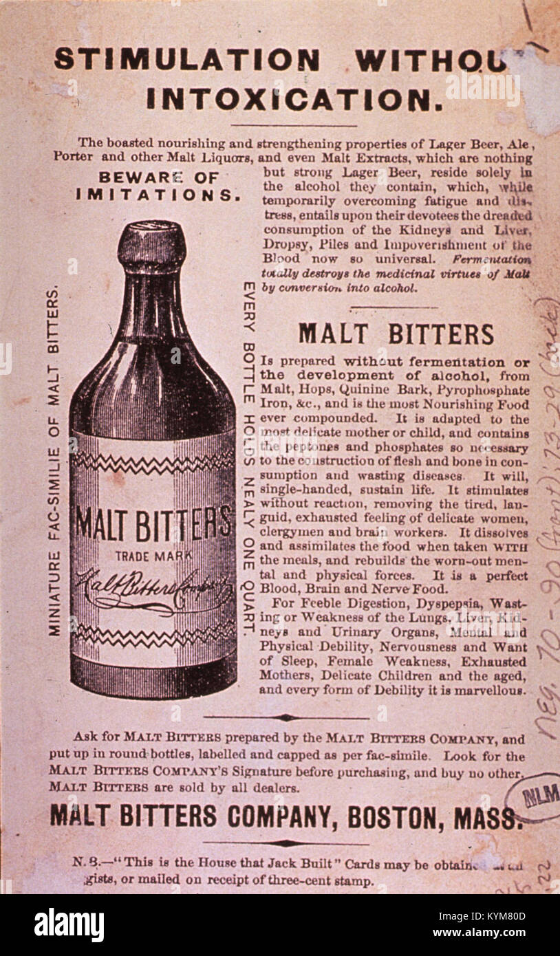 Vintage bitters ads hi-res stock photography and images - Alamy