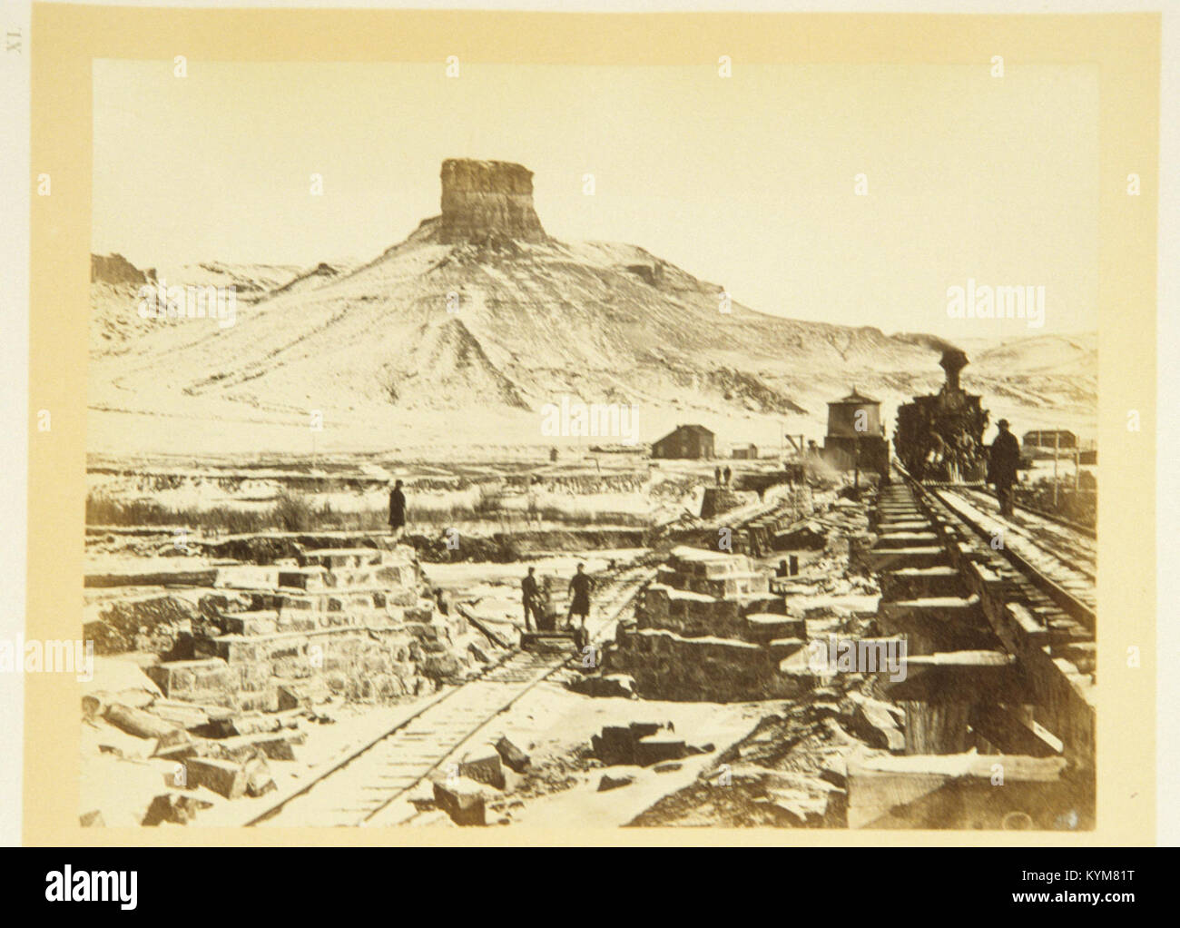 Photograph of Citadel Rock in the Green River Valley, highlighting the ...