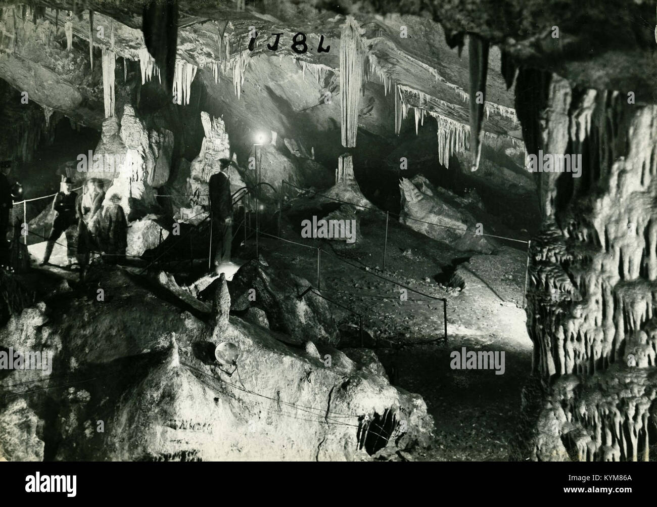 A photograph of the Exhibition Chambers within Lucas Cave, part of the ...