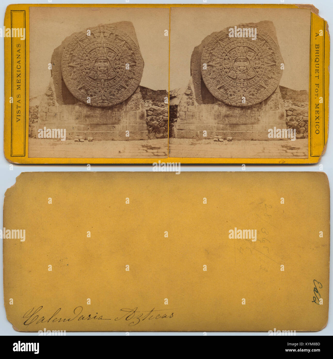 A historical image depicting the Calendaria Azteca, an important ...