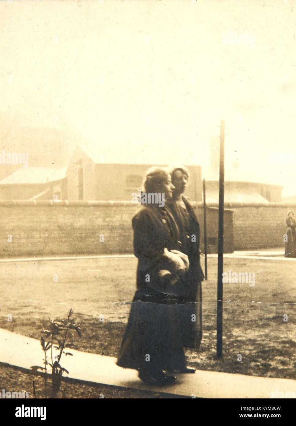 Photograph of suffragettes Evelyn Manesta and Lillian Forrester in a ...