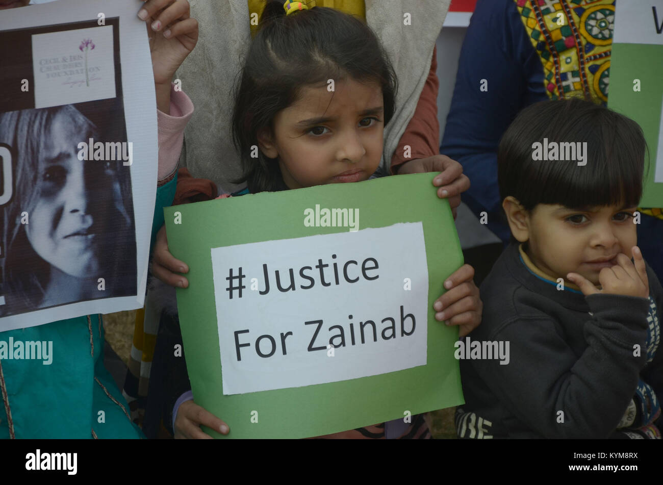 Lahore, Pakistan. 15th Jan, 2018. Pakistani Activists of Cecil Chaudhry ...