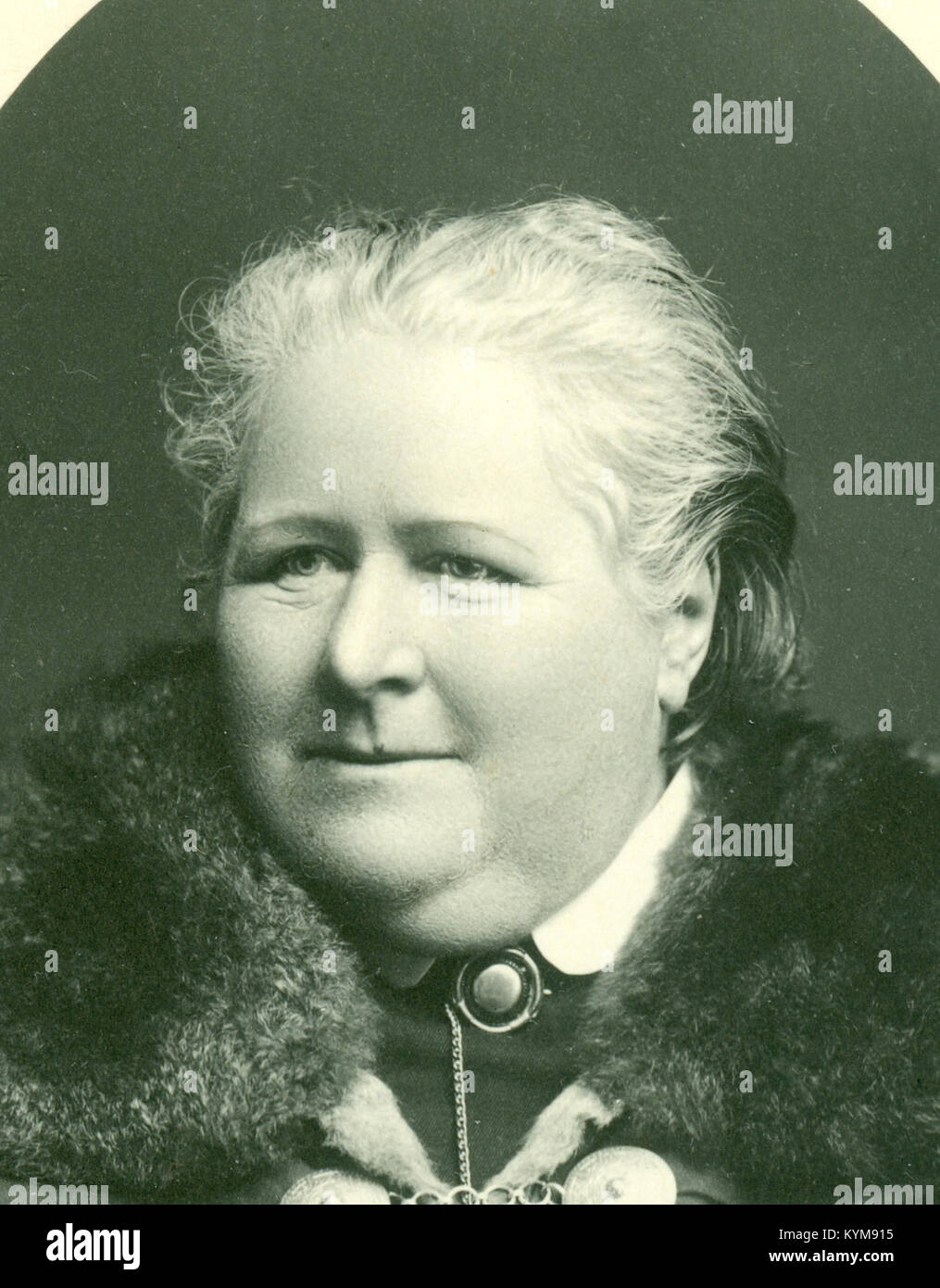 A historical portrait of Frances Power Cobbe, a prominent 19th-century ...