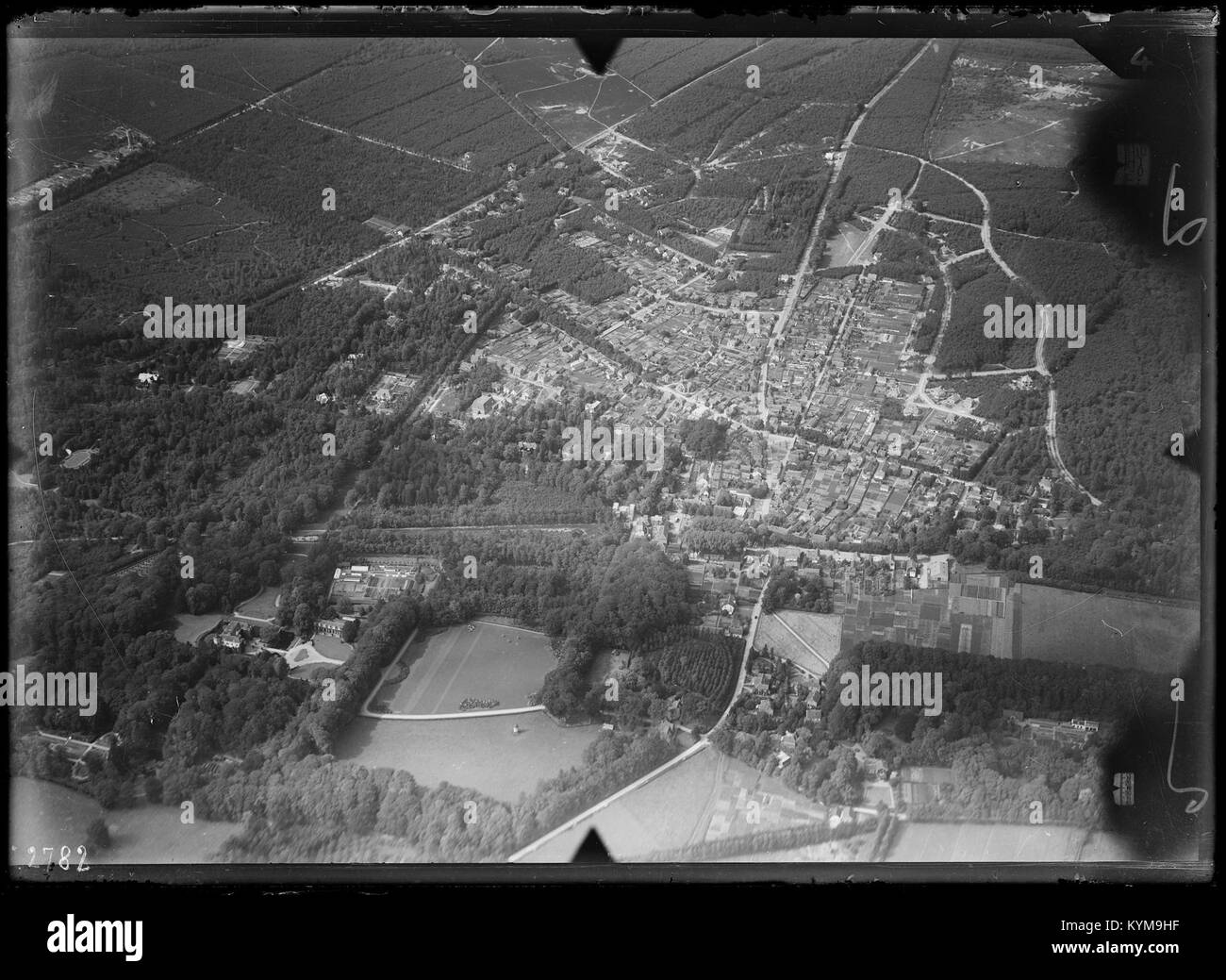 Historic image of the town of Doorn, Netherlands, captured in a moment ...