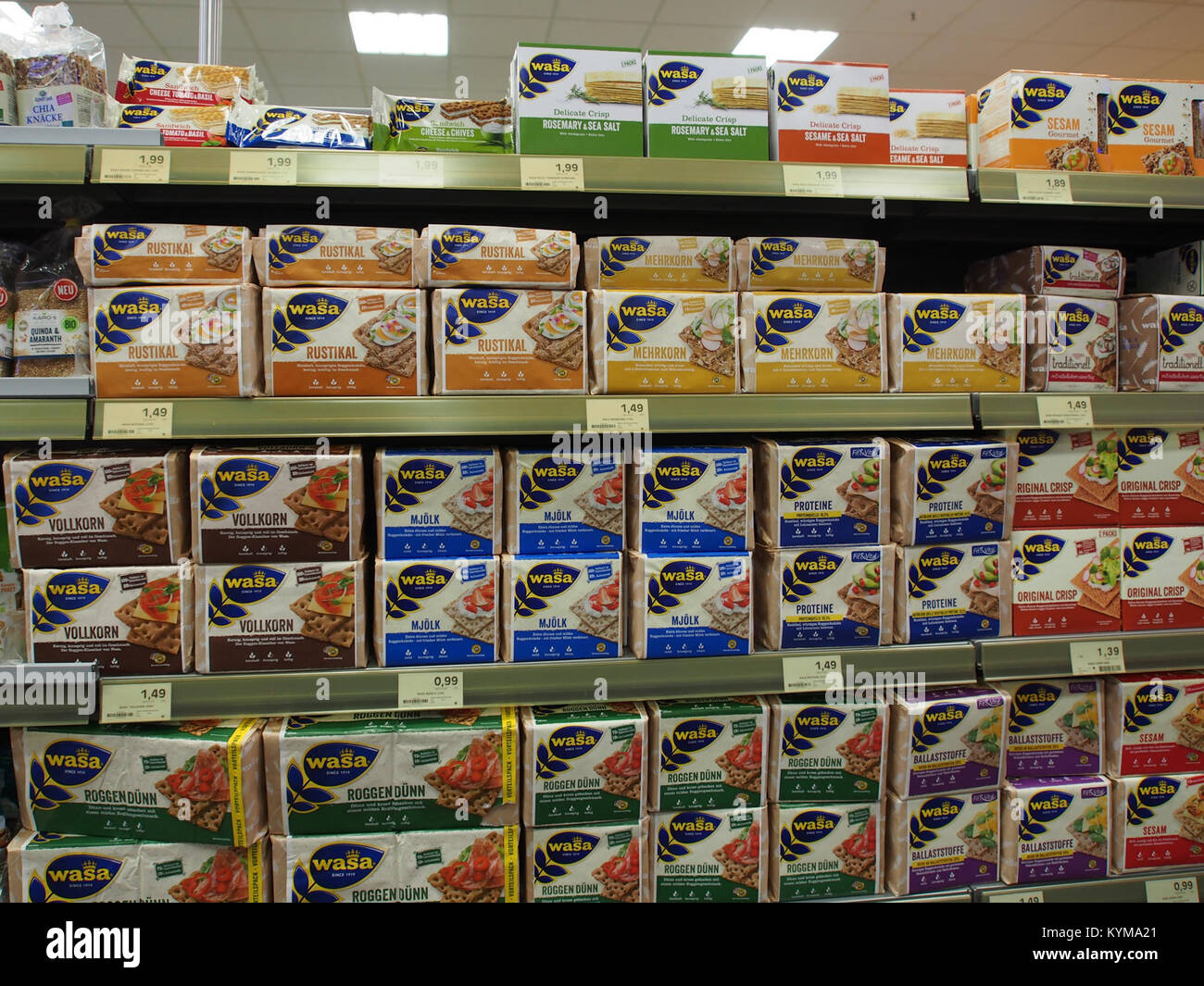 A photograph showing the Edeka and Citadel brands in Baden-Baden ...