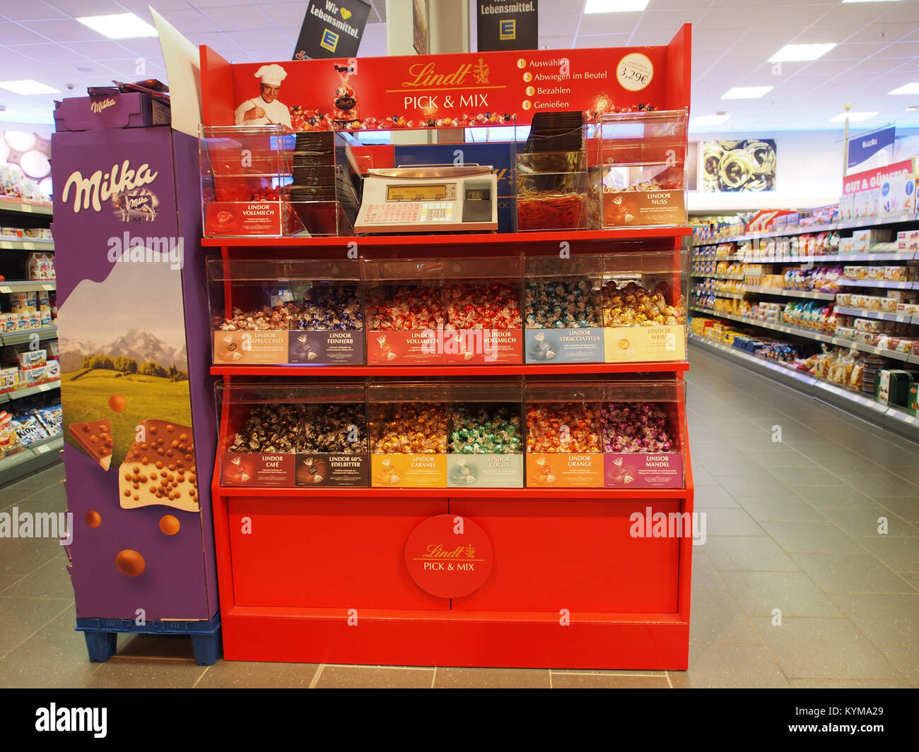 A photograph taken at an Edeka store in Baden-Baden, Germany, featuring ...