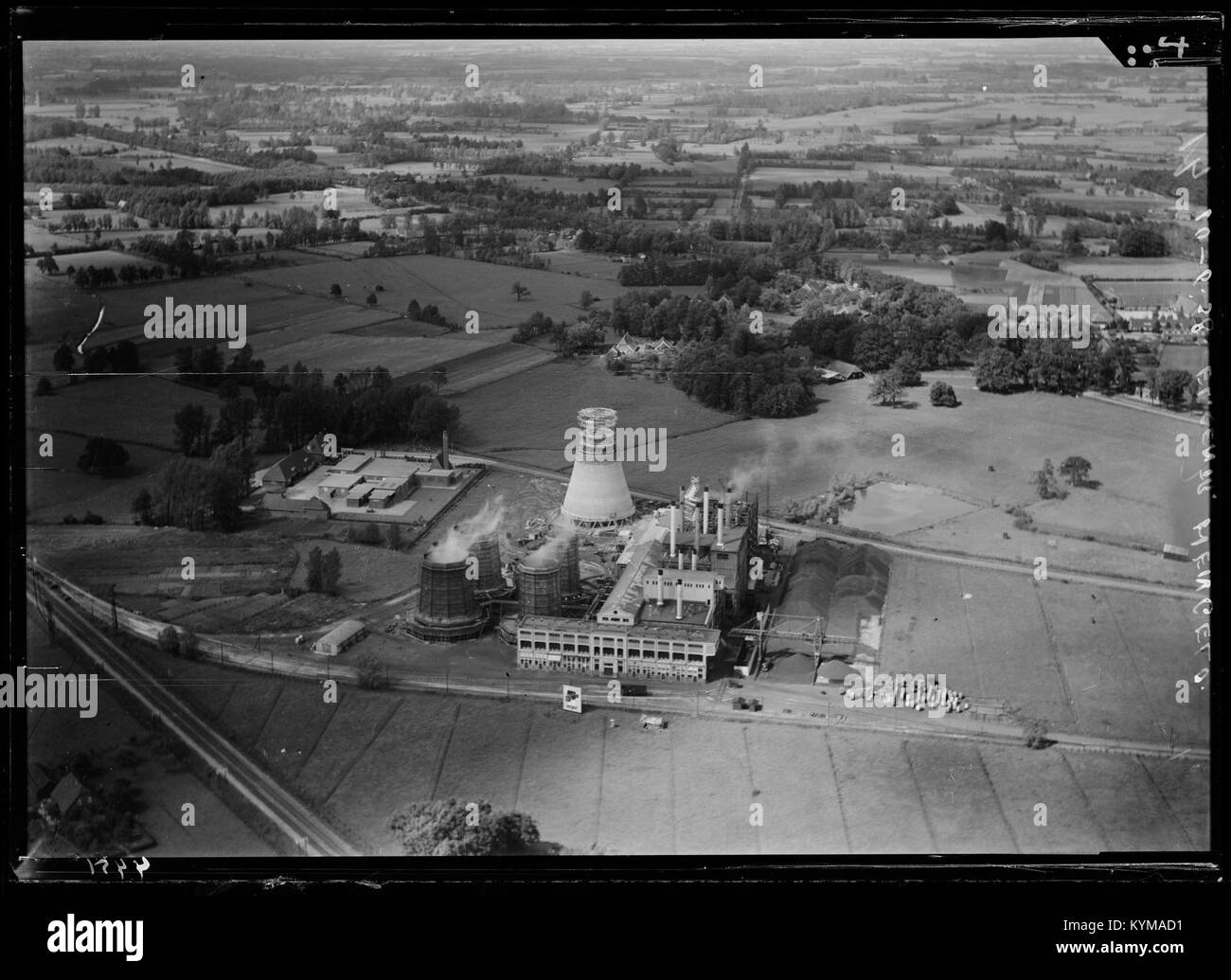 Aerial photograph of Hengelo, Netherlands, taken between 1920 and 1940 ...