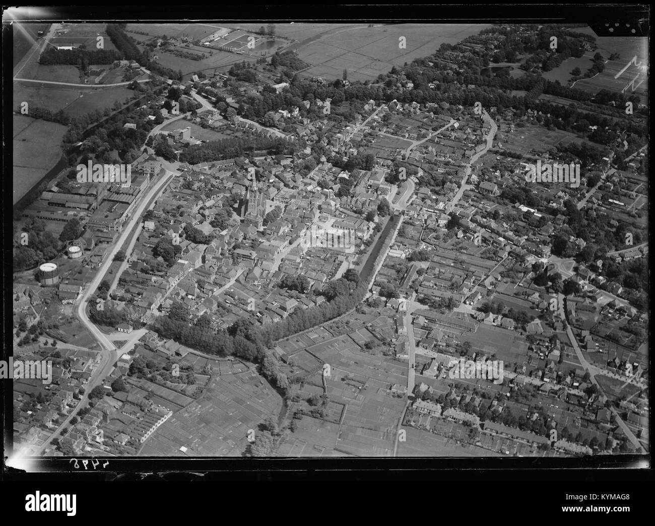 Historical aerial photograph of Lochem, taken between 1920-1940. The ...