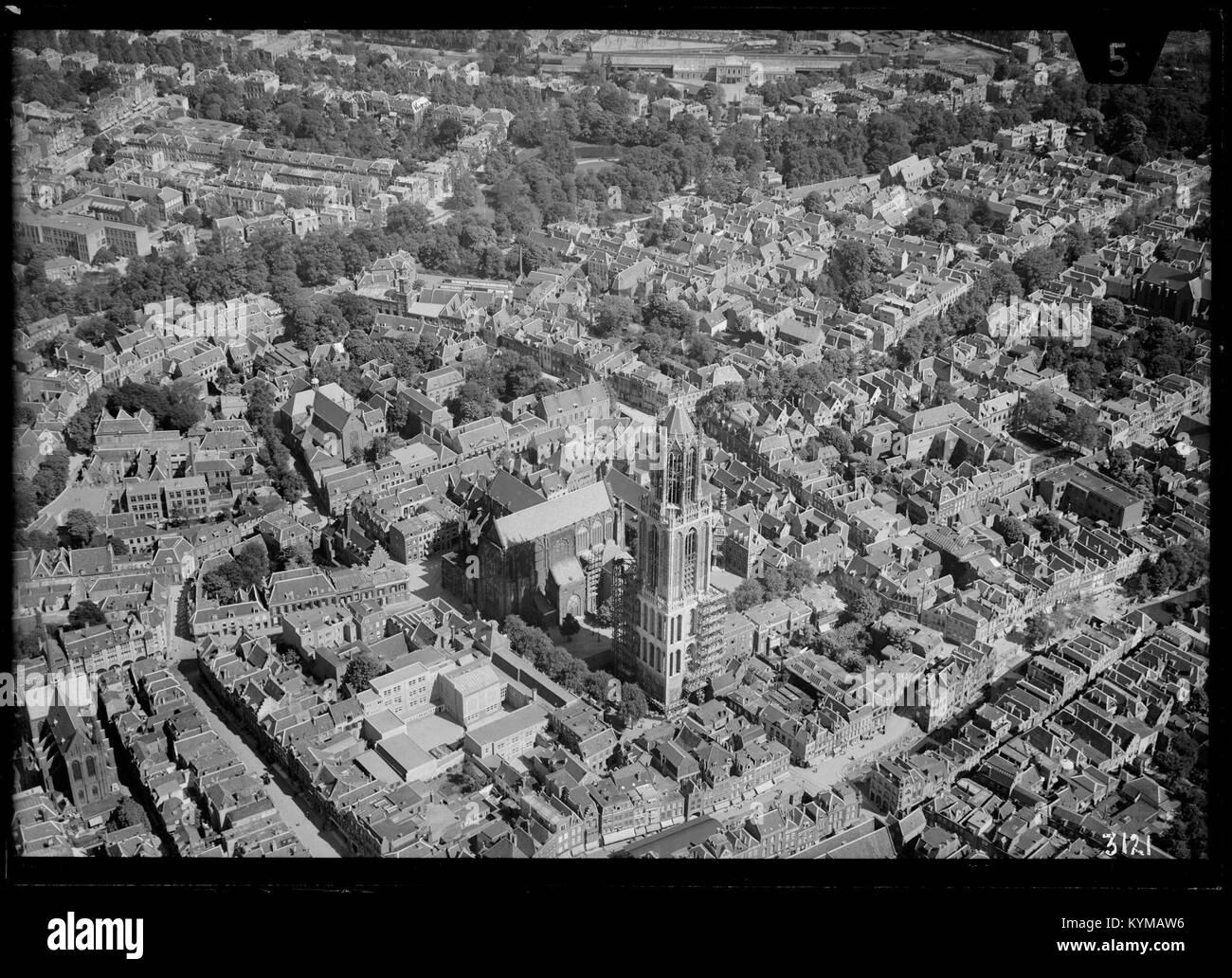 Aerial photograph taken between 1920 and 1940, showcasing the city of ...