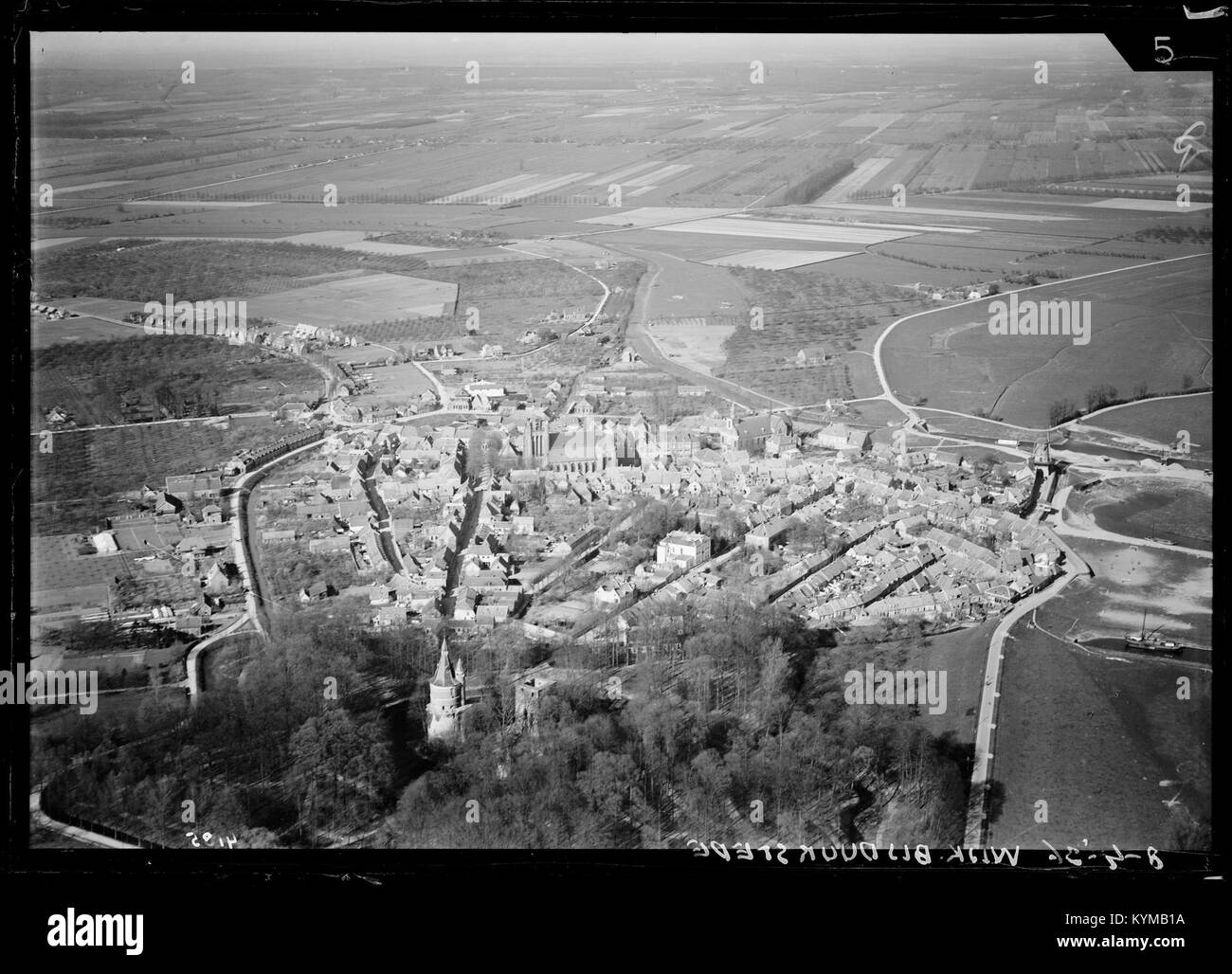 A photograph of Wijk bij Duurstede, a town in the Netherlands known for ...