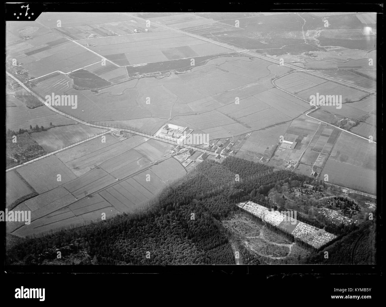 Aerial photograph of Assen, Netherlands, taken between 1920 and 1940 ...
