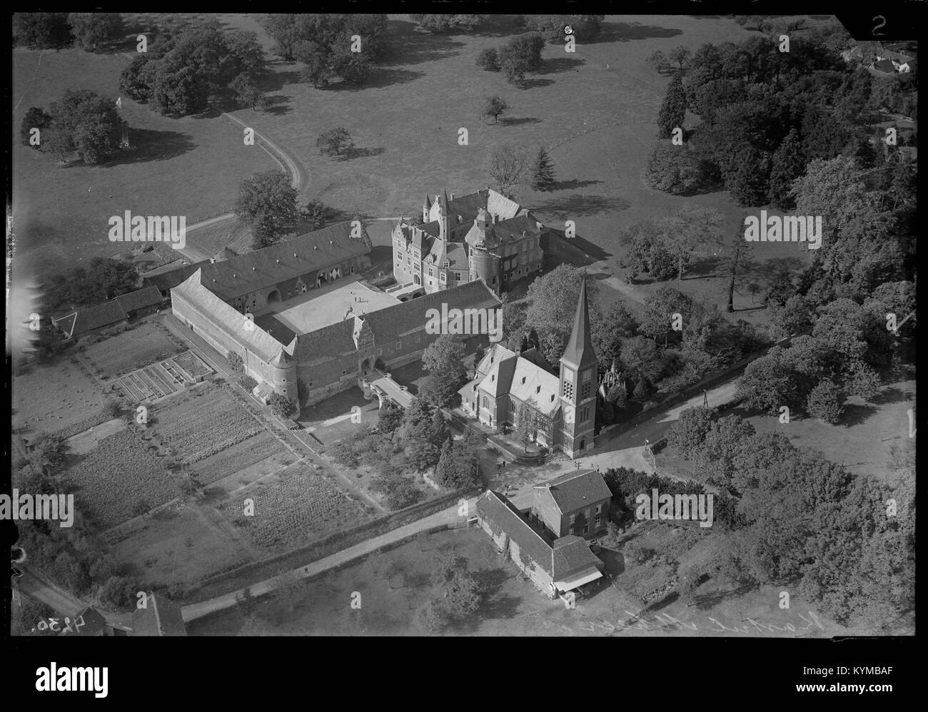 Aerial photograph of the sea, captured between 1920 and 1940 ...