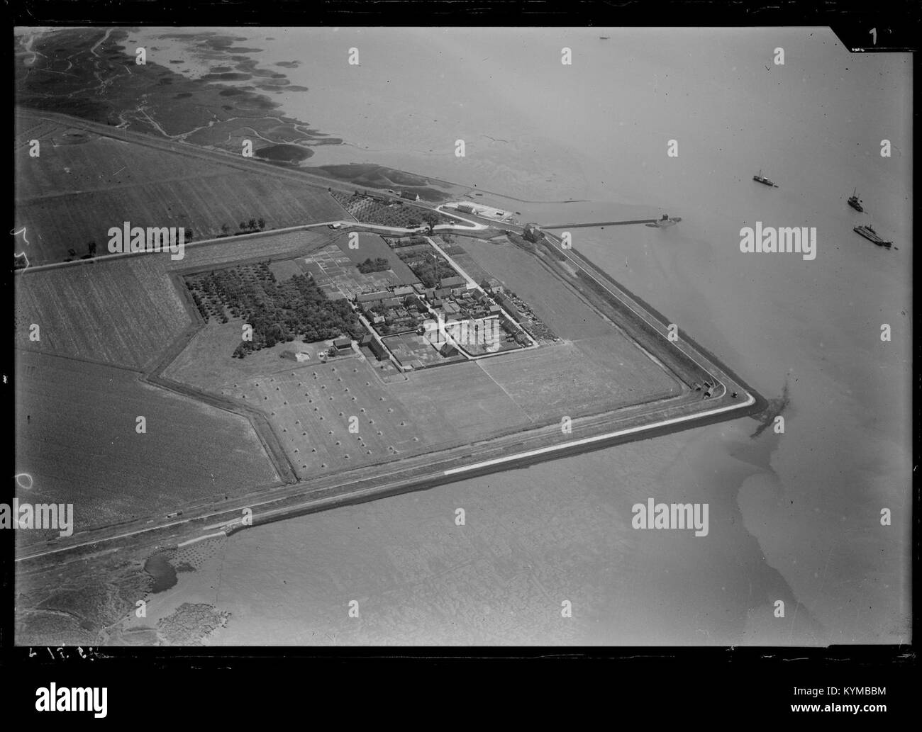 Military base aerial Black and White Stock Photos & Images - Alamy