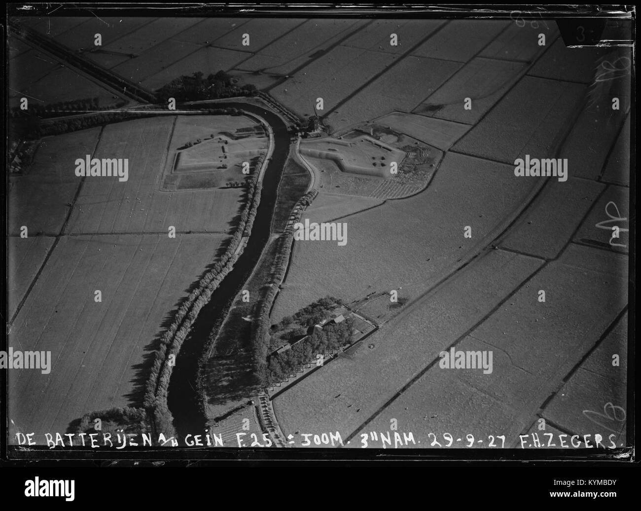 Aerial photographs of the Gein region, captured between 1920 and 1940 ...