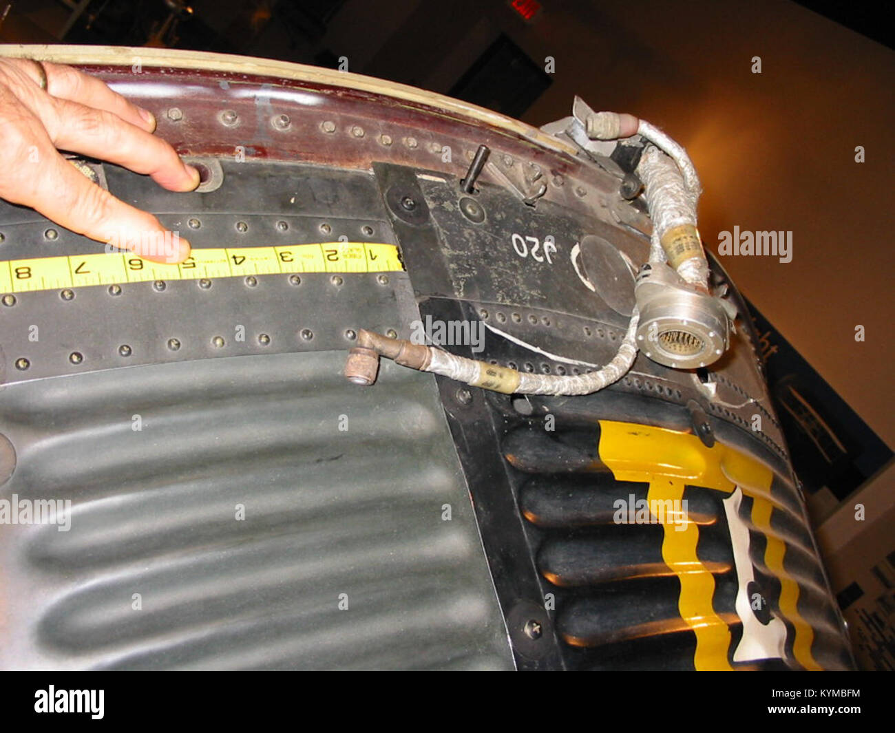 A historic photograph of a Project Mercury spacecraft, marking a ...