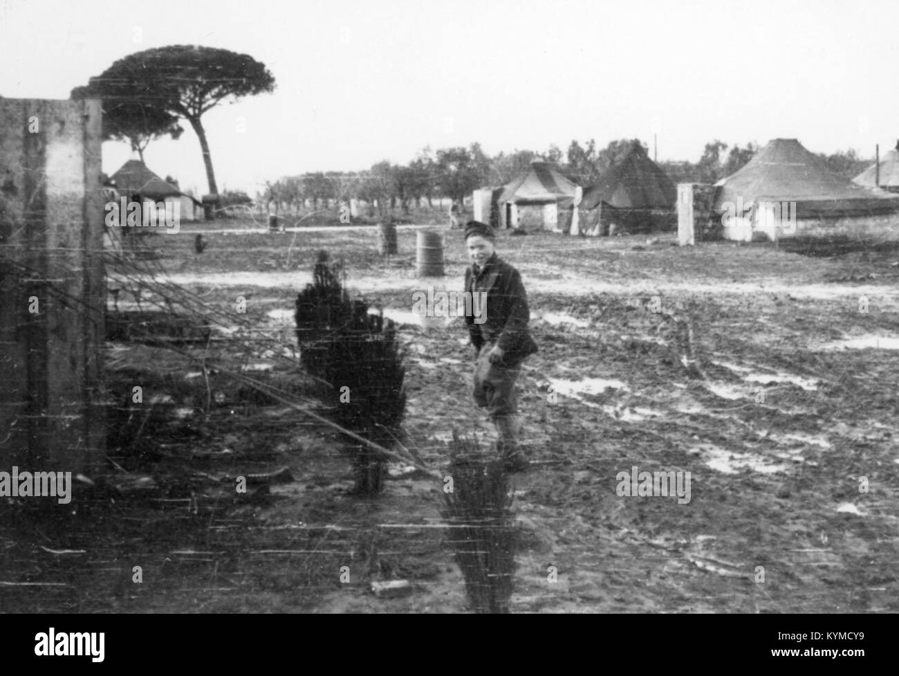 A historical photograph of the 483rd Bombardment Group, showing ...